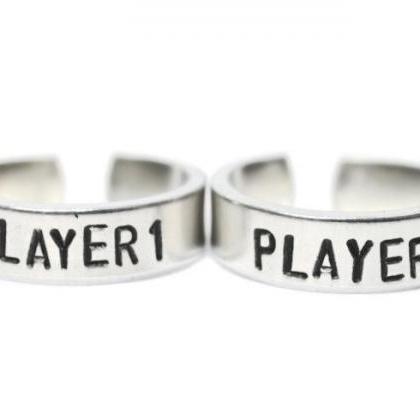 Player 1 And Player 2 Adjustable Ring Pair Ready To Ship on Luulla